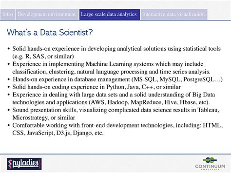 Introduction To Large Scale Data Analytics And Interactive Visualizations In The Browser