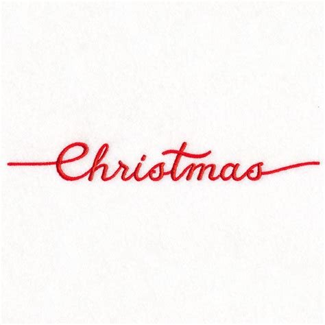 Christmas Script Embroidery Library