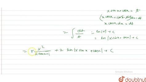 Evaluate Int X 2 Xsec 2x Tanx Xtanx 1 2dx