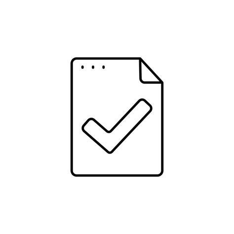 File Document Check Mark Vector Icon 22585000 Vector Art At Vecteezy