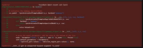 Typeerror Init Got An Unexpected Keyword Argument Isnorm · Issue 127 · Cosimonigro
