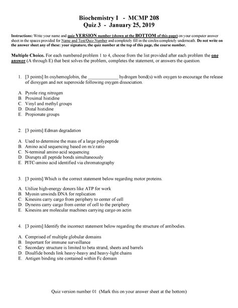 Quiz3 V1 2019 Quiz 3 2019 Quiz Version Number 01 Mark This On Your Answer Sheet At The