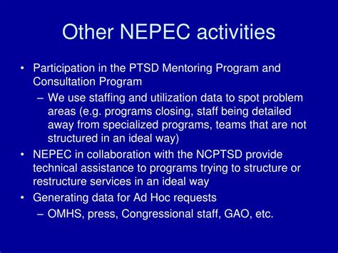 Ppt Nepec And Ptsd Program Evaluation Powerpoint Presentation Free