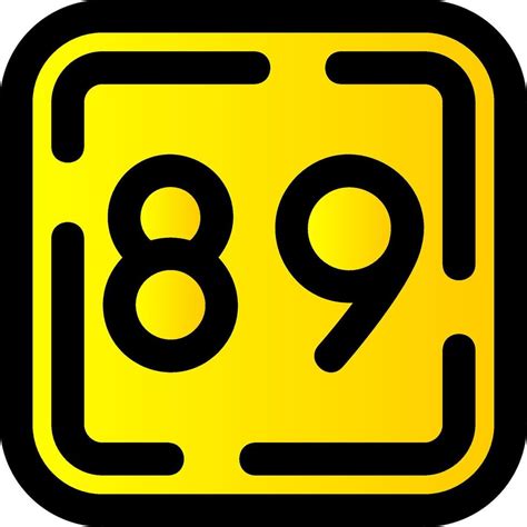 Eighty Nine Filled Gradient Icon 38800250 Vector Art At Vecteezy
