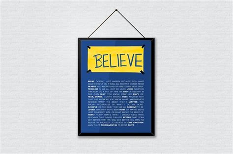 Ted Lasso Believe Speech Quotes Poster Etsy Australia