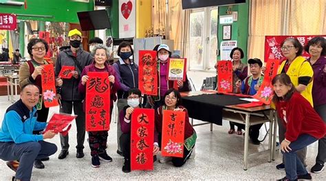 「祥龍獻瑞」迎春揮毫 覺行佛教基金會行動關懷社區