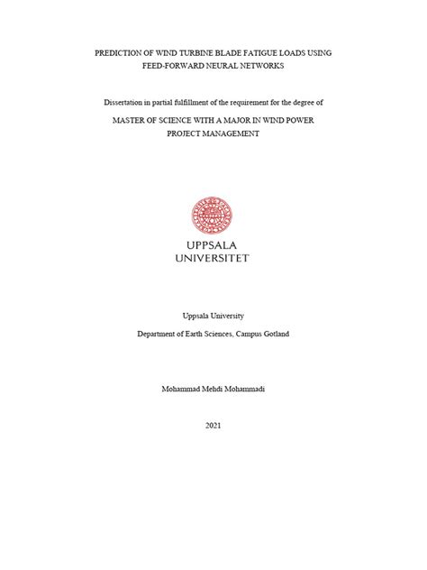 Wind Turbine Blade Fatigue Pdf Reynolds Number Lift Force