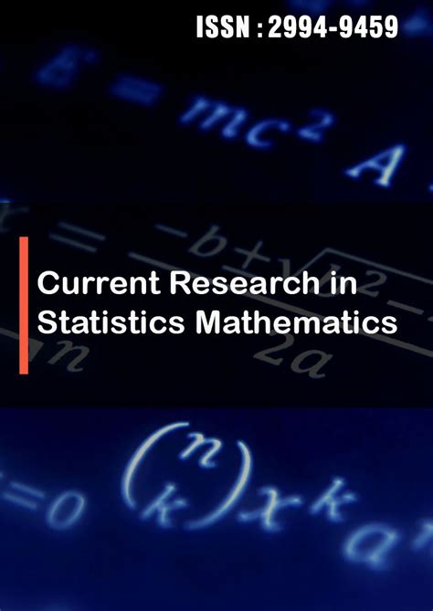 Current Research In Statistics And Mathematics Opast Publishing Group