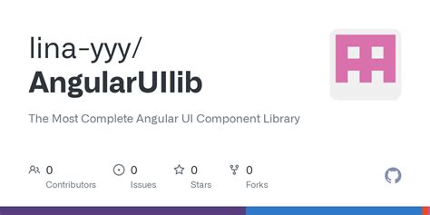Github Lina Yyyangularuilib The Most Complete Angular Ui Component