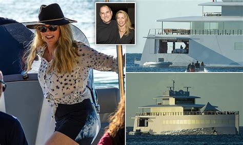 Steve Jobs Widow Laurene 59 Shuttles Back To Her 120m Luxury Yacht Venus In Barbados Daily