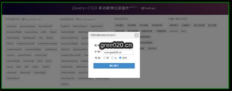Jquerycss3 多功能弹出层插件 20种弹窗 双恒网络 免费php网站源码模板软件资源分享平台！