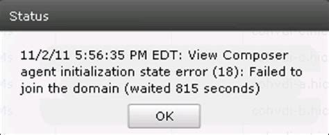 Vmware View Composer Fails To Join Windows Xp Vms To The Domain Ballblog