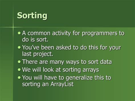 Ppt Sorting Powerpoint Presentation Free Download Id 1491837