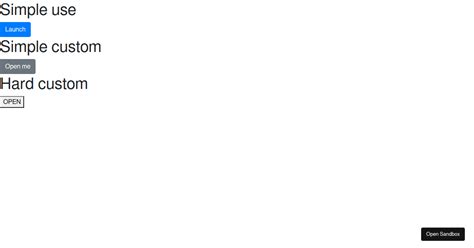 Modal Simple Codesandbox