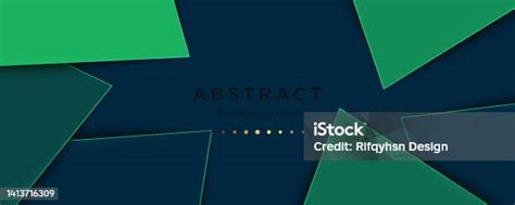 추상적인 짙은 녹색 그라디언트 기하학적 종이 컷 배경 현대 미래 배경 방문 페이지 책 표지 브로셔 전단지 잡지 모든 브랜딩 배너 헤더 프리젠 테이션 및 벽지 배경에 사용할