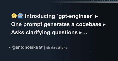 👶🤖 Introducing `gpt Engineer` One Prompt Generates A Codebase Asks