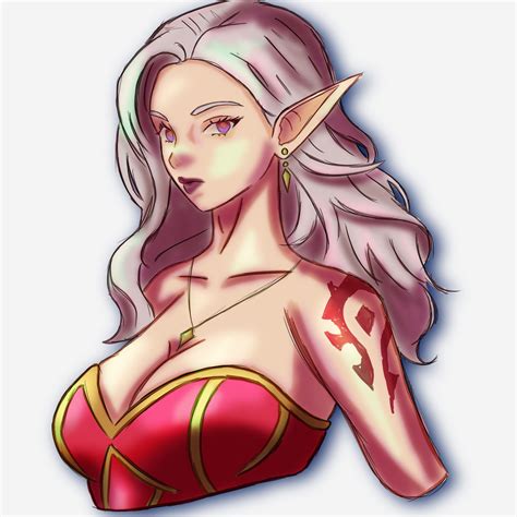 Blood Elf Portrait Jako Ranimesketch