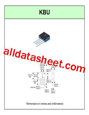 KBU Datasheet PDF YENYO TECHNOLOGY Co Ltd