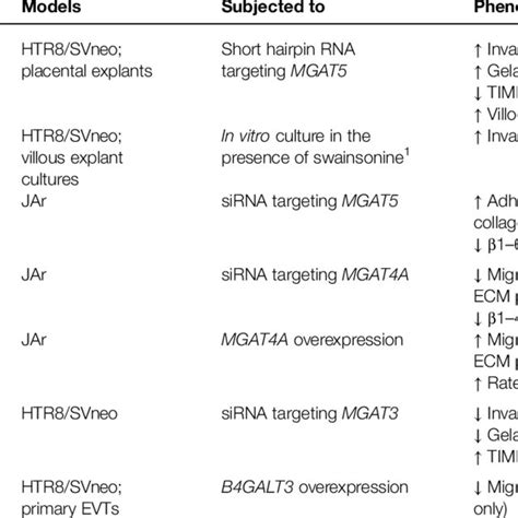N Glycans And Glycan Binding Proteins Are Involved In Trophoblast Download Scientific Diagram