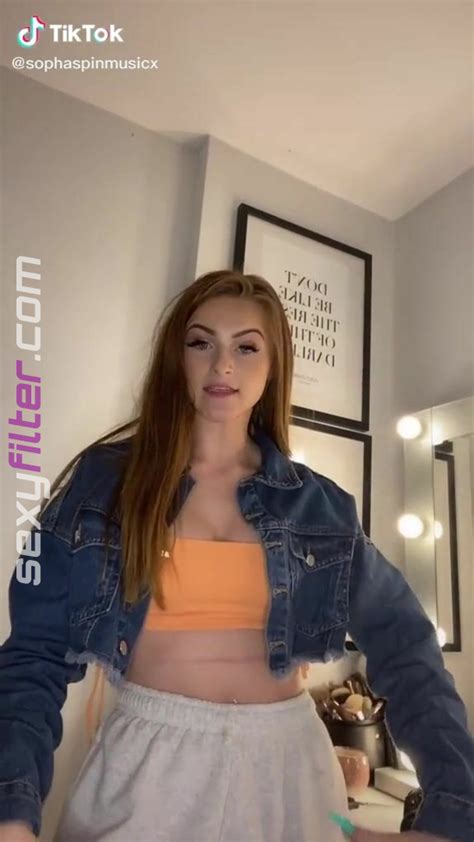 Sexy Sophie Aspin Shows Cleavage In Crop Top