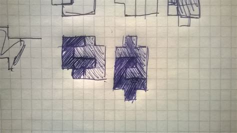 Покажите как разрезать фигуру изображённую на рисунке слева на две равные части и сложить из