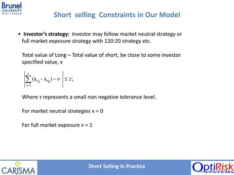 Ppt Long Short Portfolio Optimisation Under Mean Variance Cvar Framework Powerpoint