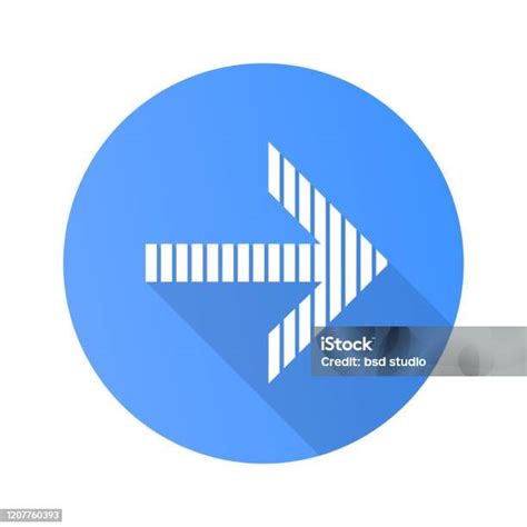 줄무늬 화살표 플랫 디자인 긴 그림자 문일부 아이콘입니다 오른쪽을 나타내는 화살촉입니다 방향 포인터입니다 탐색 포인터 표시기 커서 기호입니다 방향 화살표입니다 벡터 실루엣