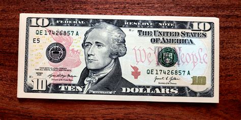 New Series 2021 10 Uncirculated Ten Dollar Bills Sequential Notes Lot