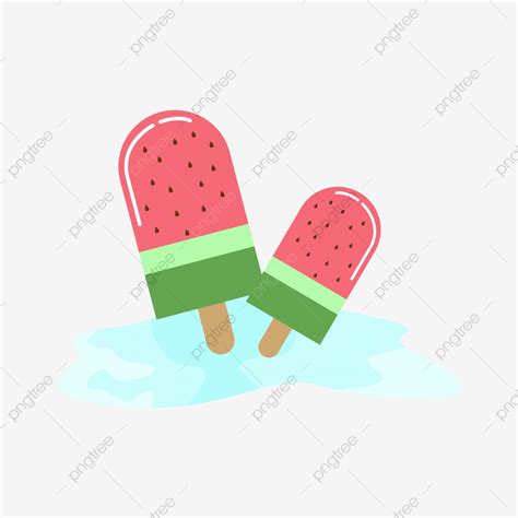 아이스크림 귀여운 만화 벡터 일러스트 레이 션 미니멀리스트 겨울 왕국 플랫 여름 바이브라폰 Png 일러스트 및 벡터 에
