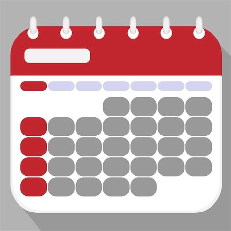 Premium Vector Monthly Calendar Icon Vector Illustration