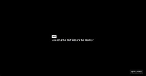 React Text Selection Popover Examples Codesandbox React Text Selection Popover Examples Codesandbox