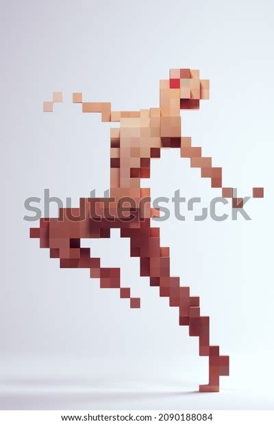 Woman Female Abstract Nude Cube Block Stock Illustration Shutterstock