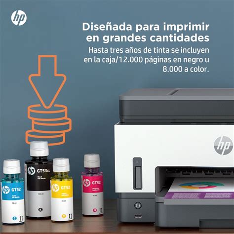 Impresora Multifuncional Hp Smart Tank Color Wifi Smart App Duplex Adf Fax Clicprint