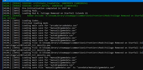 Sonic Frontiers Crash Upon Engine Cutscene Triggering Issue Thesupersonic