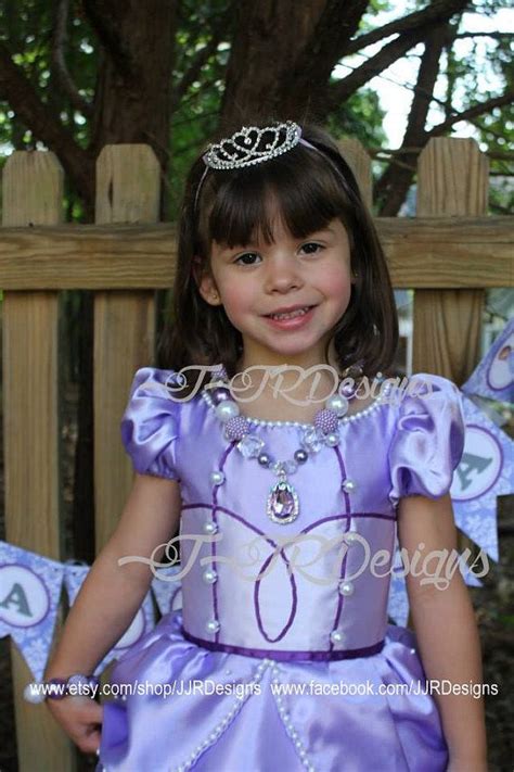 Princess Sofia Inspired Girl Necklace Sofia Amulet Sofia The Etsy