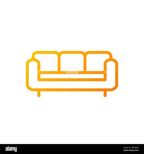 Sofa Pixel Perfect Gradient Linear Vector Icon Stock Vector Image And Art Alamy