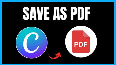 How To Save Canva Design As PDF Full Guide YouTube