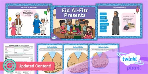 Re Ts And Giving Eid Al Fitr Presents Year 1 Lesson 3