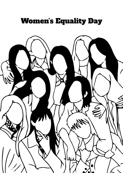 Free Womens Equality Day Drawing Template To Edit Online