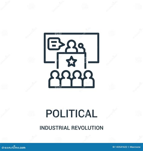 Political Icon Vector From Industrial Revolution Collection Thin Line Political Outline Icon
