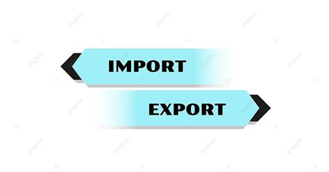 Import And Export Blue Buttons Eps Cutout Background Vector Eps Cutout Background Png And