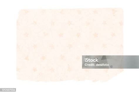 오래된 매우 밝은 갈색 또는 베이지 색 그런 지 종이 벡터 배경 찢어진 또는 찢어진 가장자리 와 희미 한 별과 마음 하트 모양에