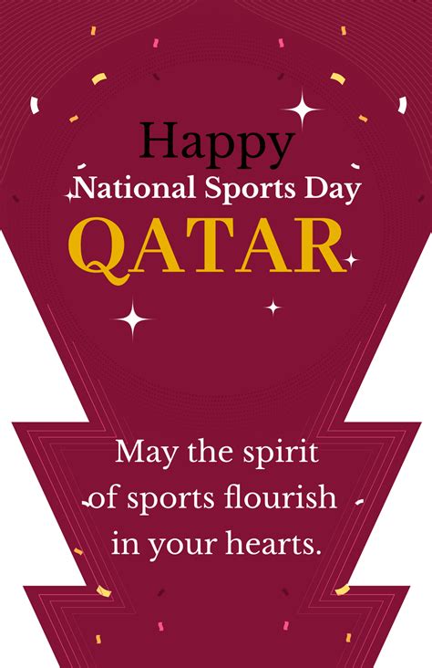 Free Qatar National Sports Day Poster Template To Edit Online