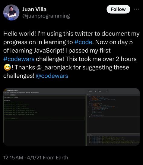 Juan Villa On Linkedin Throwback Codingjourney