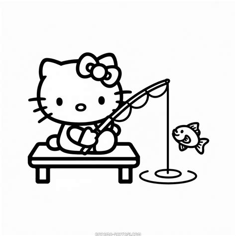 Ücretsiz Hello Kitty Boyama Sayfası Çocuklar Için ücretsiz