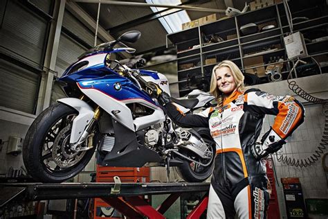 Racer Maria Costello For Glamour Magazine Moto Lady