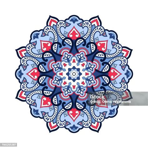 아랍어 꽃 프레임입니다 전통적인 이슬람 디자인 인도 원형 만다라 모스크 장식 요소입니다 설계용 템플릿입니다 벡터 추상 배경 벽지 포스터 배너 0명에 대한 스톡 벡터 아트 및