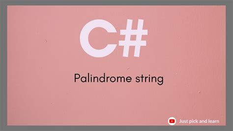 How To Check If String Is Palindrome C String Manipulation C Tutorial C Interview