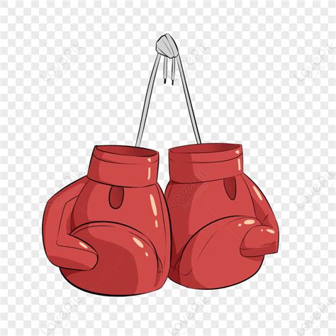 빨간 권투 일러스트 장갑을 매달려무술비교하다경쟁 대회 Png 일러스트 무료 다운로드 Lovepik