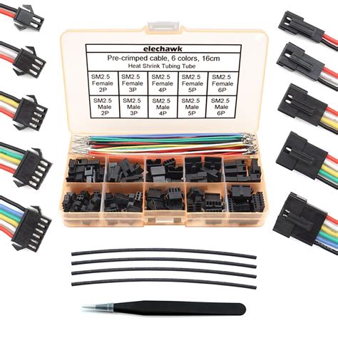 SM Mm Connectors Male Female Plugs Sockets With AWG Pre Crimped Silicone Cables Wire